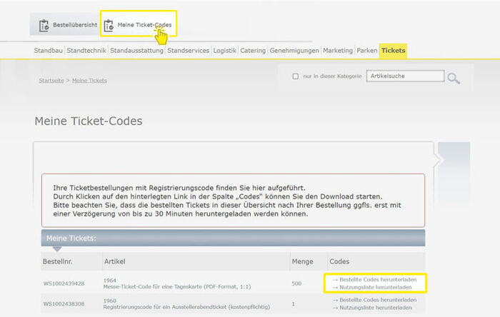 Wie erhalte ich meinen Ausstellerausweis, Auf- und Abbauausweis oder mein Ausstellerabend-Ticket ...